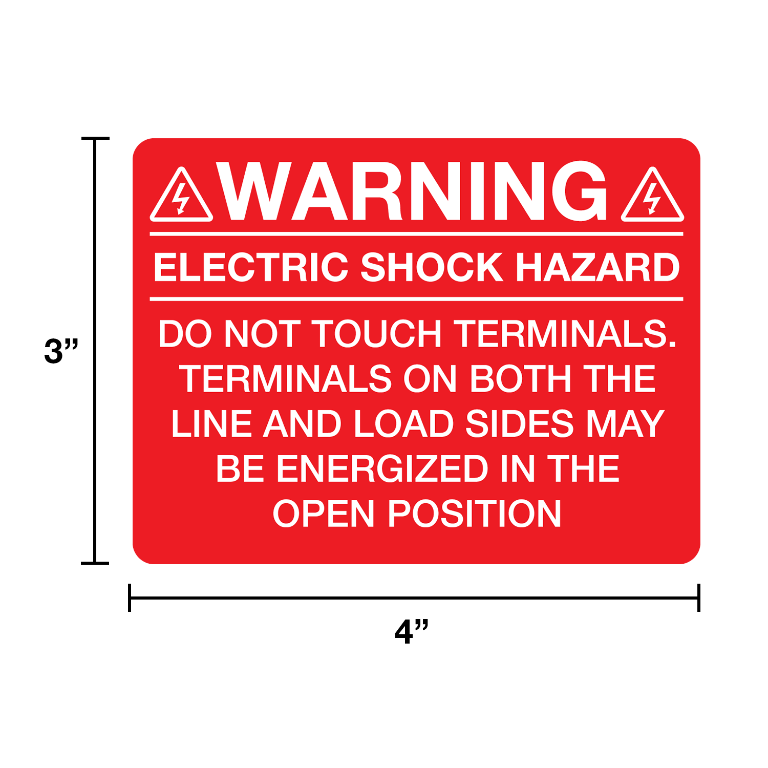 NEC 690.17 (E) - Solar Panel Labels (10 Labels)