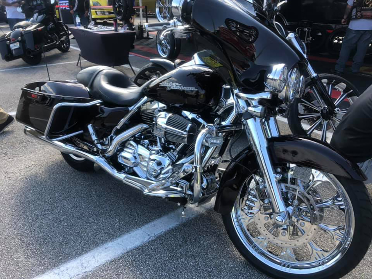 Harley Davidson Chrome Fatboy Motorcycle Wheels - Warlock