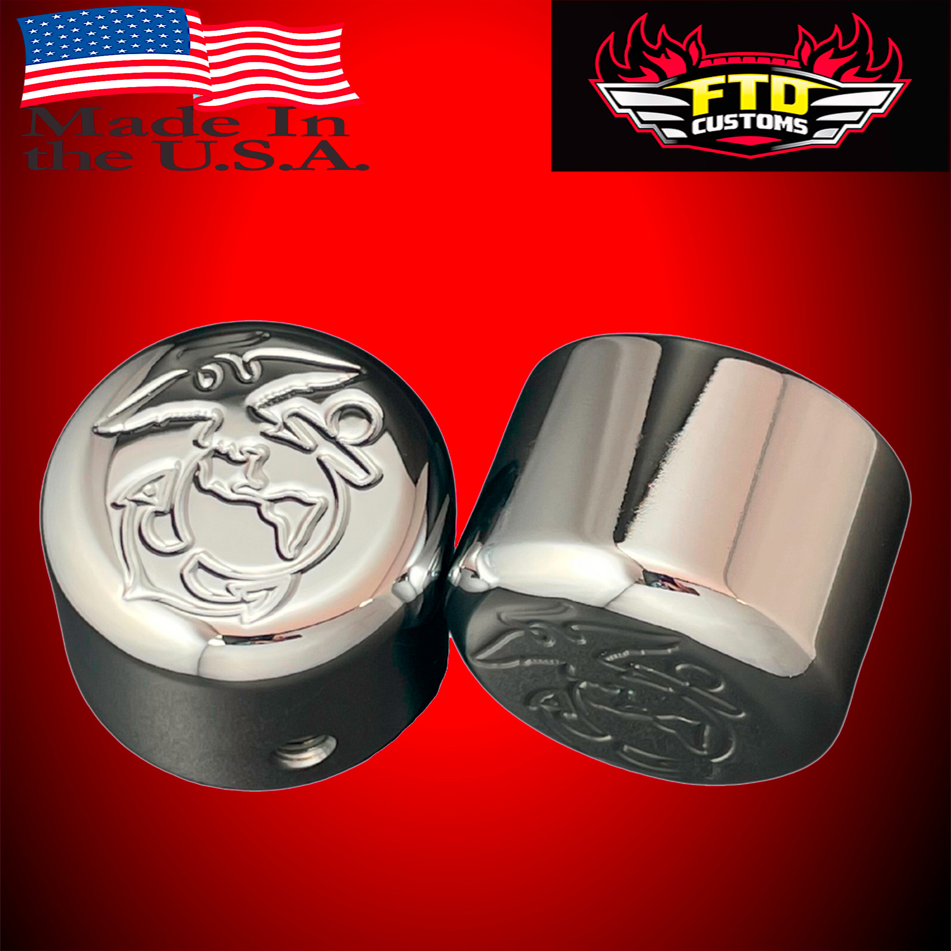 Chrome Marine Axle Covers