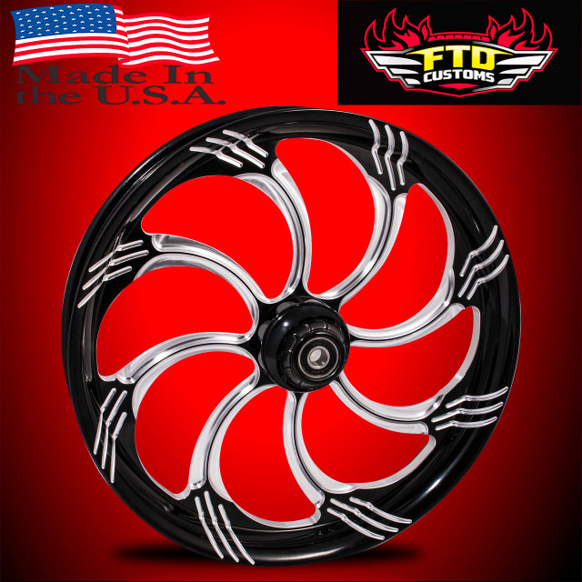 Harley Davidson Road Glide Wheels Black Contrast - Maverick