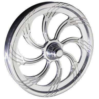 Slasher Dragster Spindle Mount Front Wheels - Polished