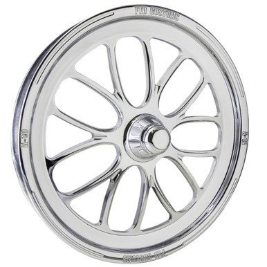 Viper Dragster Spindle Mount Front Wheels - Polished