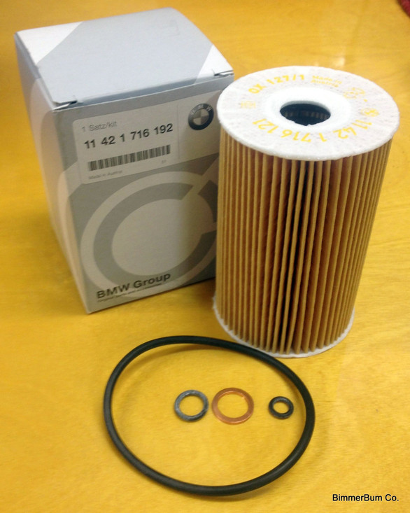 (3-00006) Genuine BMW M44 Oil Filter Kit (11421716192) - BimmerBum Co