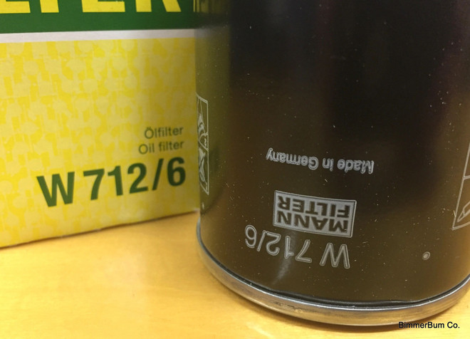 (3-00014) MANN BMW M10/S14 Oil Filter (W712/6) (11421258038) - BimmerBum Co