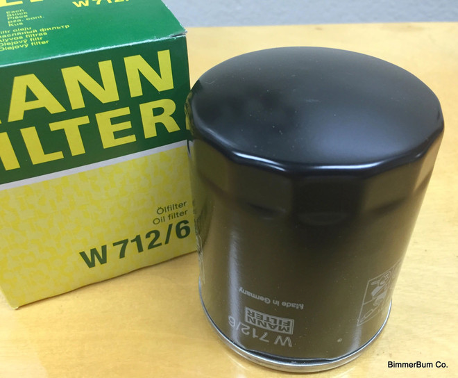 (3-00014) MANN BMW M10/S14 Oil Filter (W712/6) (11421258038) - BimmerBum Co