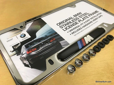 (6-00054) Genuine BMW Chrome M License Plate Frame (82120010405 ...
