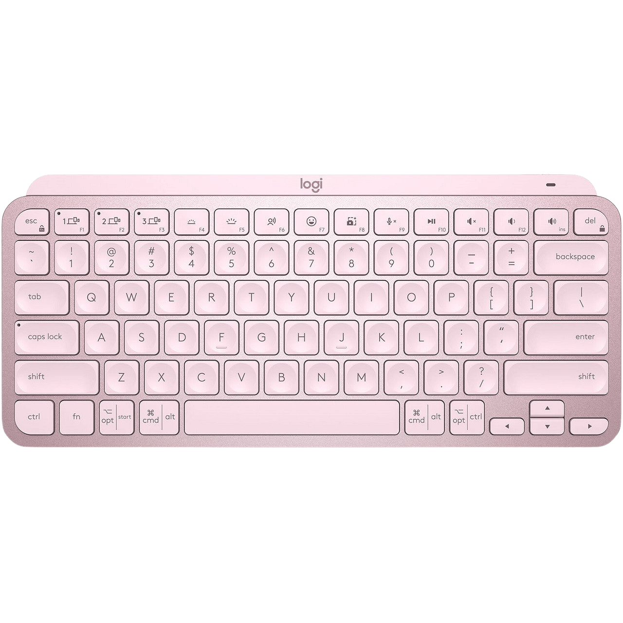 Logitech MX Master Series Minimalist Wireless Illuminated Keyboard, Rose