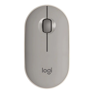 Logitech Pebble M350 Ambidextrous Wireless Mouse, Sand