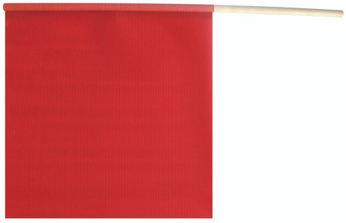 18" x 18" Red Safety Flag w/Dowel