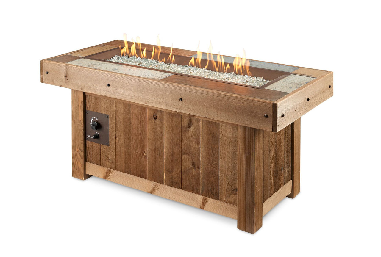 The Outdoor GreatRoom Vintage Linear Fire Table