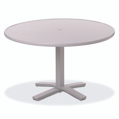 Telescope Dining Height 48" Round Value Hammered Table w/ Pedestal