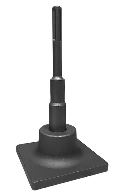 SDS Max 6" Square Tamper & Shank | Champion Chisel