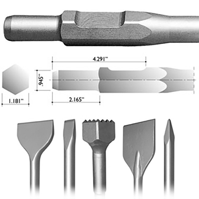 Makita 1-1/8″ Hex Notch Shank Bits – Bosch, Hitachi Compatible
