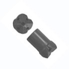 2-1/2" Steel Rock Bit for H-Thread Drill Steel - Champion Chisel Works