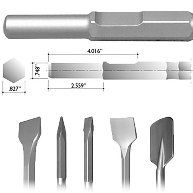 Kango 21mm Chisels & Points | Champion Chisel | USA Made