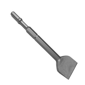 Spline 3" Wide Bent Chisels | Rotary Drive Steel Tools