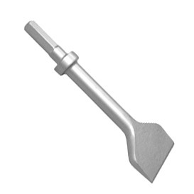36" x 2-1/2" Wide Chisel for .580" Hex Shank with Round Collar ...