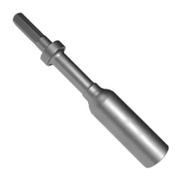Ground Rod Driver for .580" Hex Shank with Round Collar Fits 3/4" Rod ...