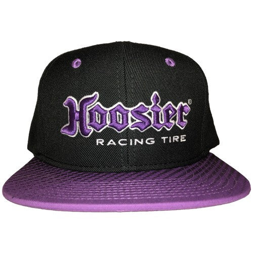 Black with Purple Flat Bill HAT H24020900 - Hoosier Tire West