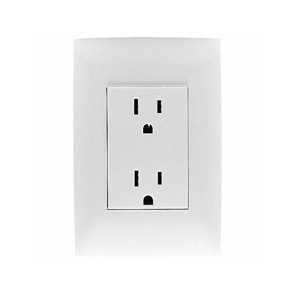 Cien Tomacorriente Dúplex Con Tierra 15Amps 125-250Volts Con Placa ...