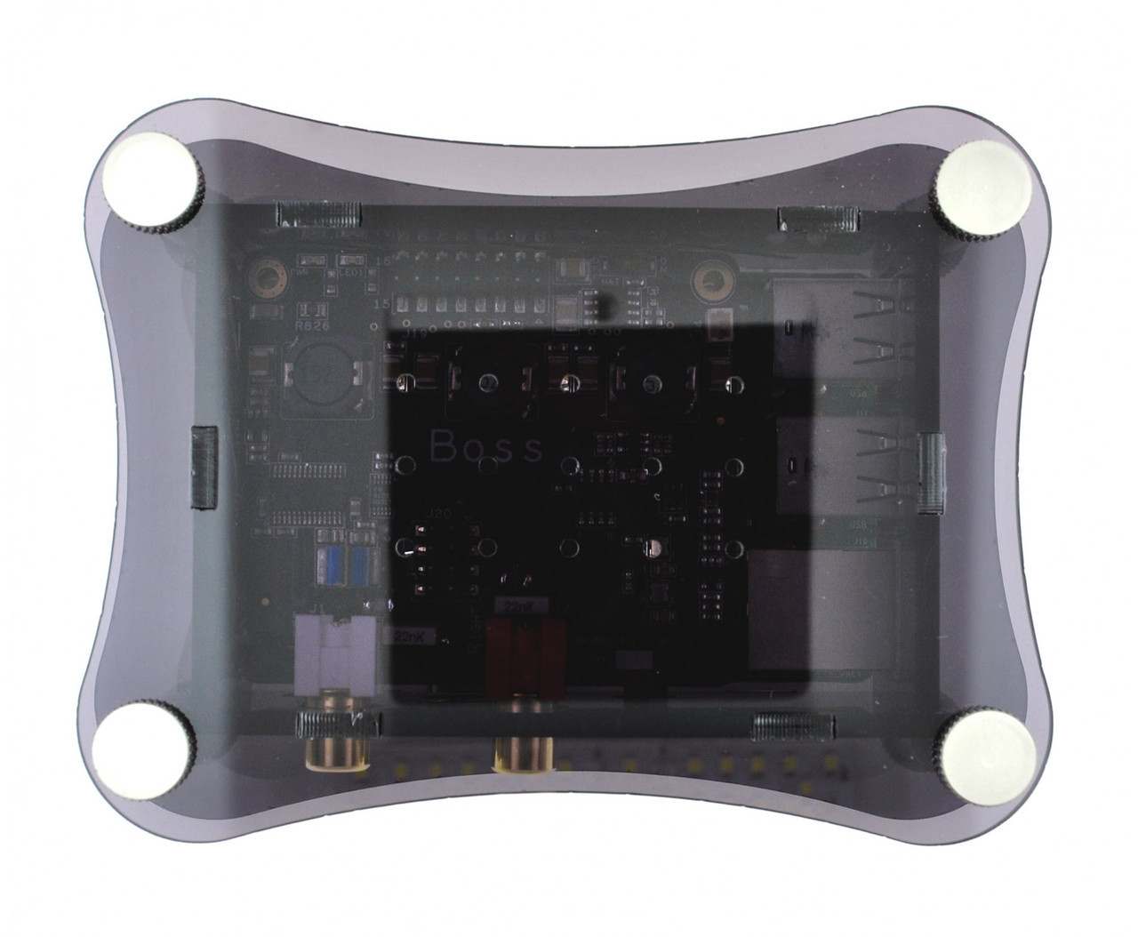 Acrylic Case For RPi + Boss - Black