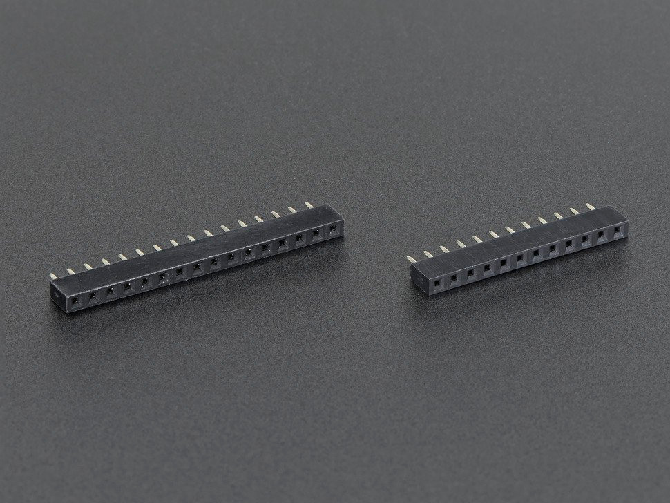 Short Feather Headers Kit - 12-pin and 16-pin Female Header Set - PiShop.ca