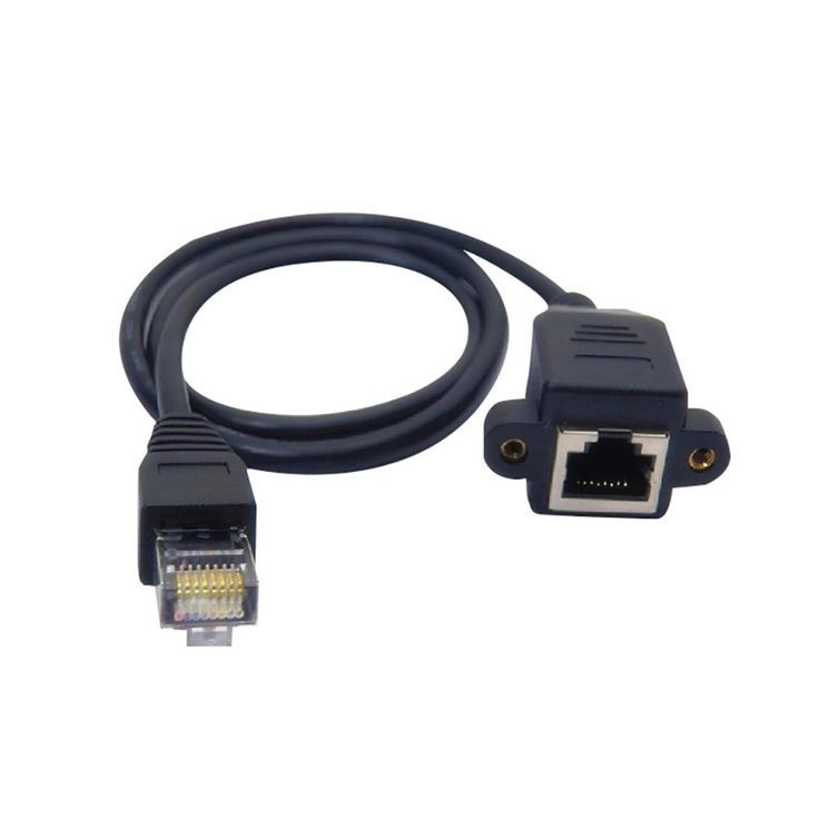 RJ45 Panel Mount Extension Cable - 30cm
