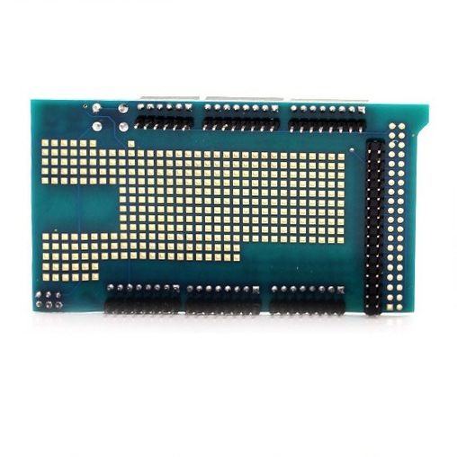 Arduino Mega Compatible Prototyping Shield with mini Breadboard