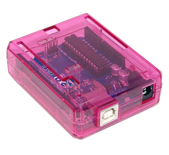 Arduino Uno Pink Case - PiShop.ca