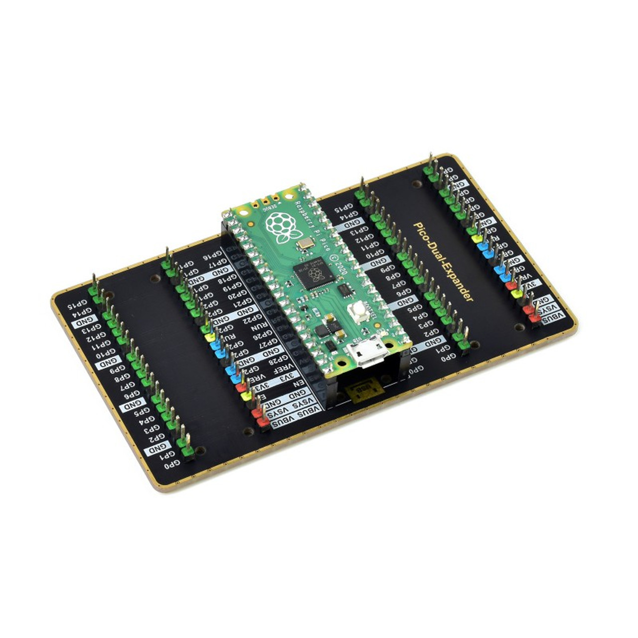Dual Gpio Expander For Raspberry Pi Pico Two Sets Of Male Headers Pishopca