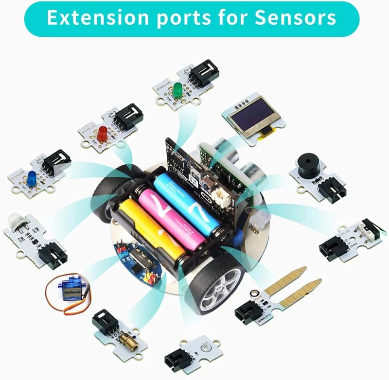 Smart Cutebot Kit: Smart Car Robot kit for micro:bit (without micro:bit ...
