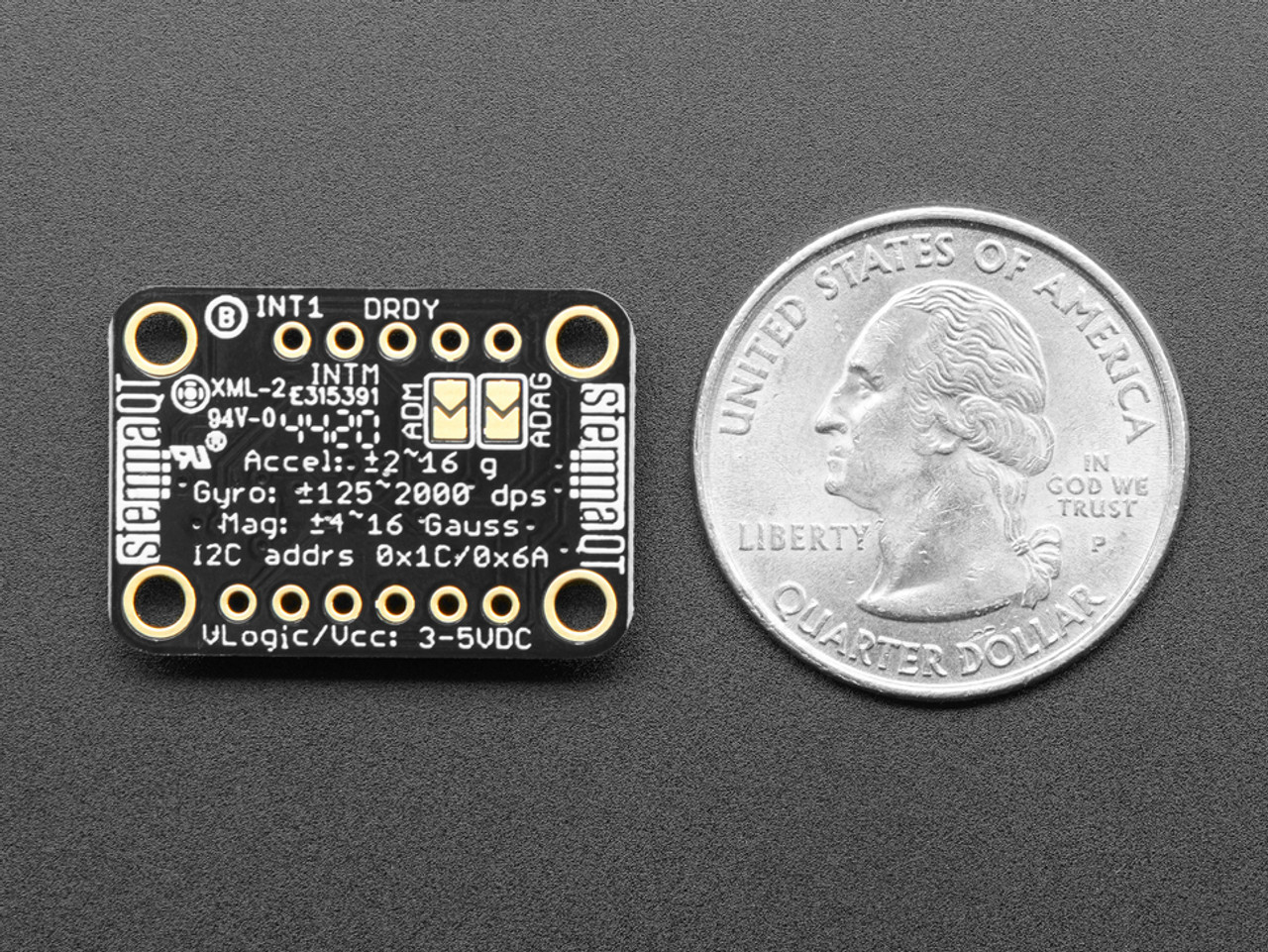 Adafruit Lsm6dsox Lis3mdl Precision 9 Dof Imu Stemma Qt Qwiic