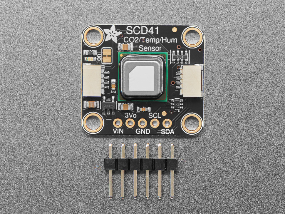 Adafruit SCD-41 - True CO2 Temperature and Humidity Sensor - STEMMA QT ...