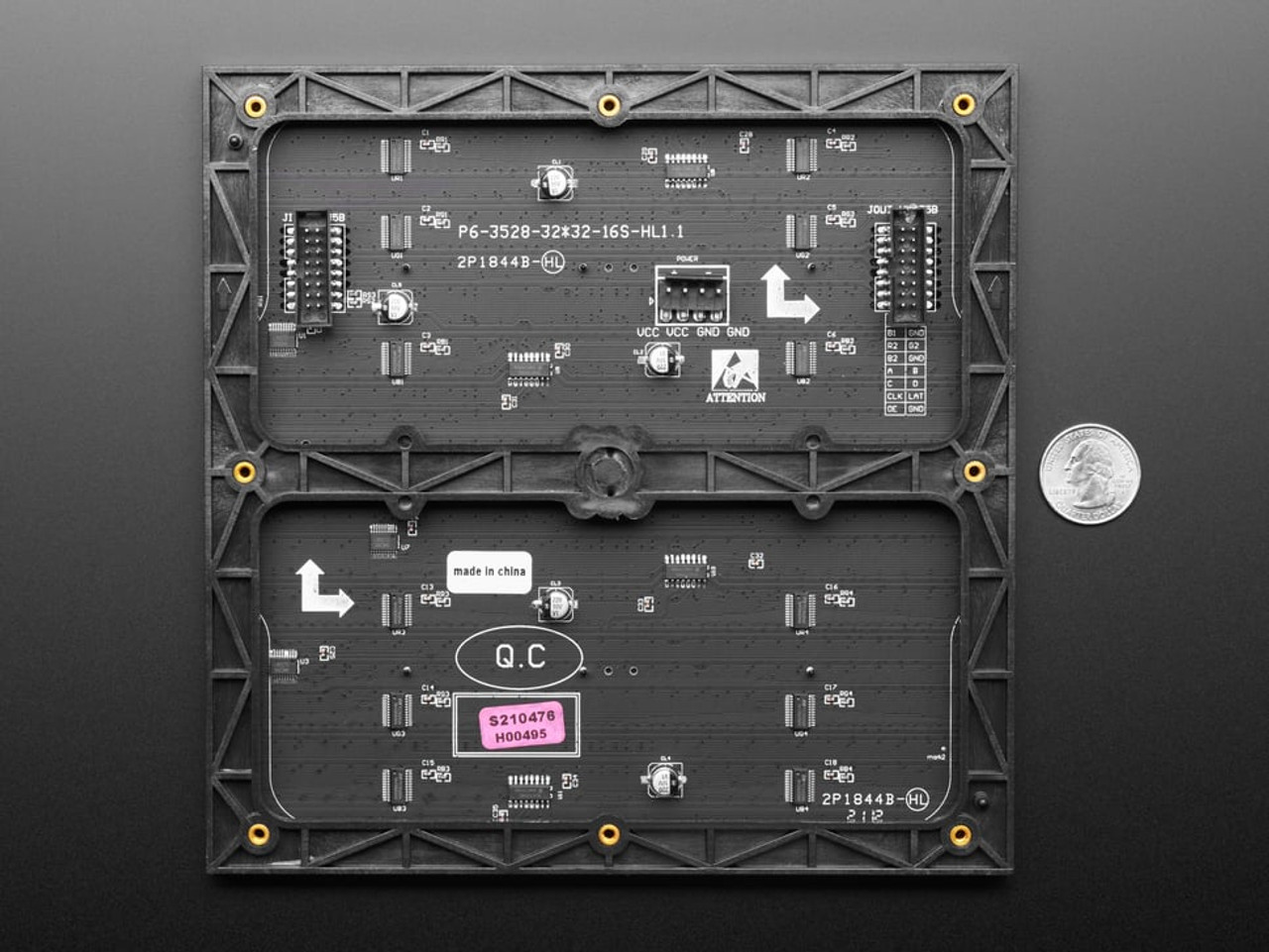 Adafruit 32x32 Rgb Led Matrix Panel 6mm Pitch Pishopca