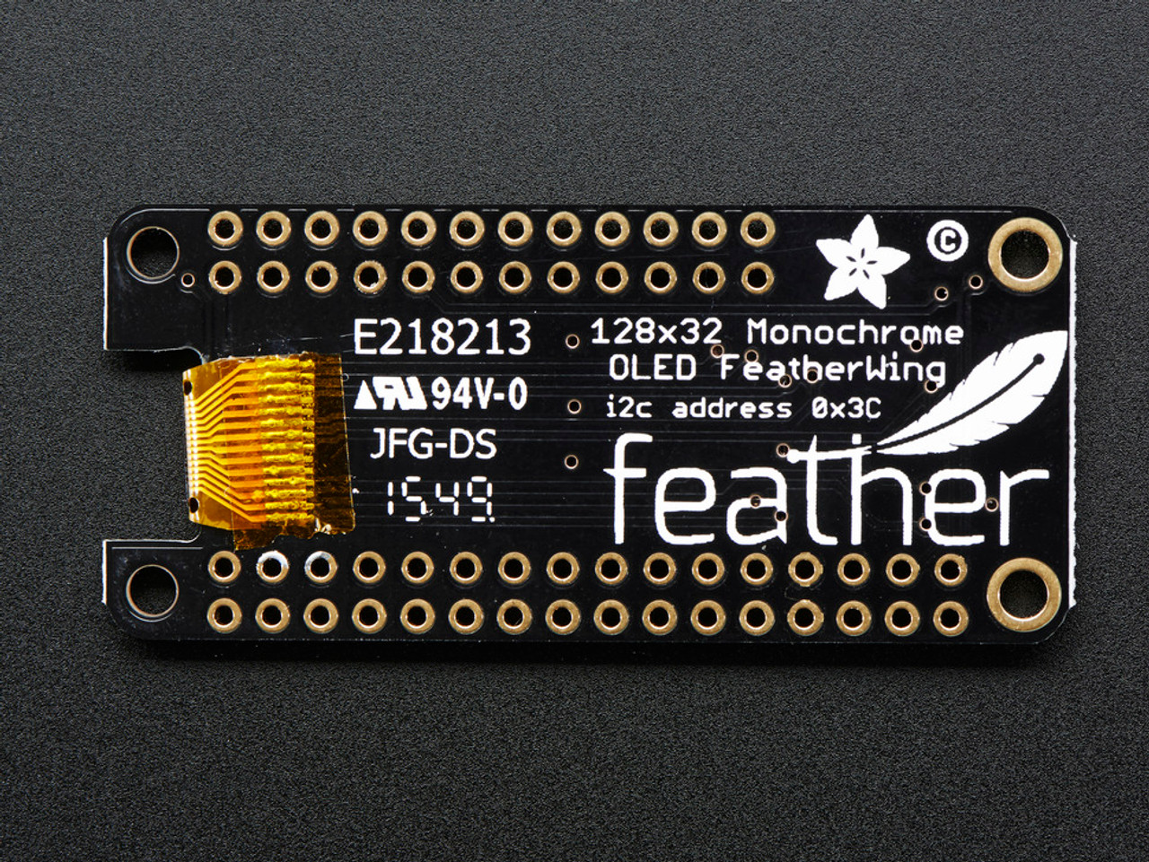 Adafruit FeatherWing OLED - 128x32 OLED Add-on For Feather - Soldering ... Adafruit FeatherWing OLED - 128x32 OLED Add-on For Feather - Soldering ...