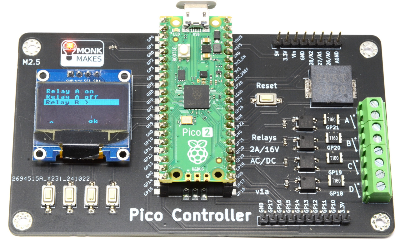 MonkMakes SKU00105 - PICO CONTROLLER V1A | PiShop Canada