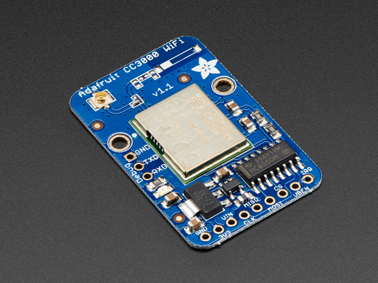 Adafruit CC3000 WiFi Breakout with uFL Connector for Ext Antenna - v1.1