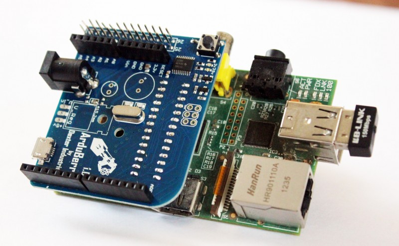 Arduberry for Raspberry Pi and Arduino Shields