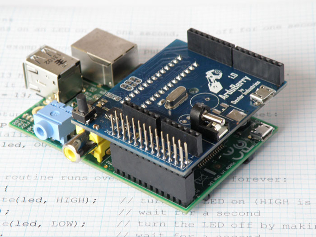 Arduberry For Raspberry Pi And Arduino Shields