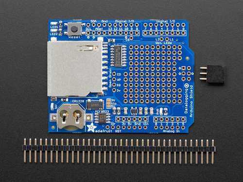 Adafruit Assembled Data Logging shield for Arduino - PiShop.ca