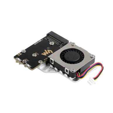 PCIe To M.2 Adapter Board (E) For Raspberry Pi 5, PWM Cooling Fan, NVMe ...