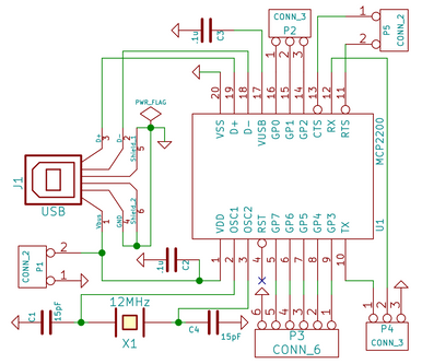 MicroHOPE - MCP2200 USB to Serial Adapter