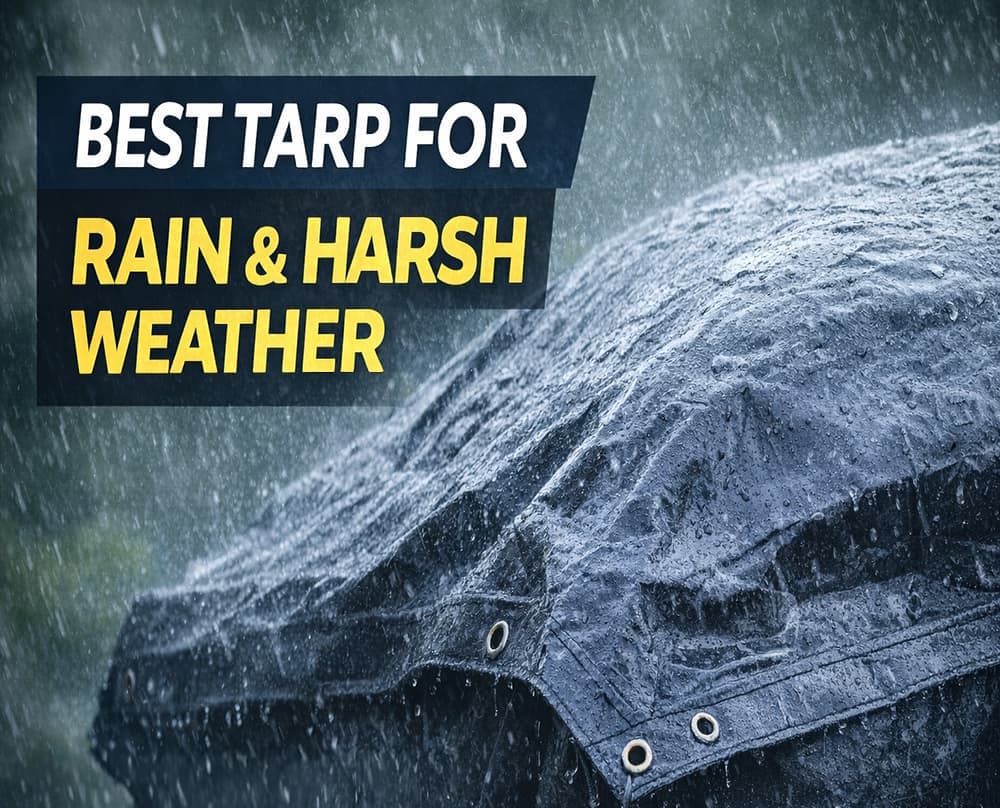 Best Tarp for Rain & Harsh Weather (Complete Guide) - Canopies and Tarps