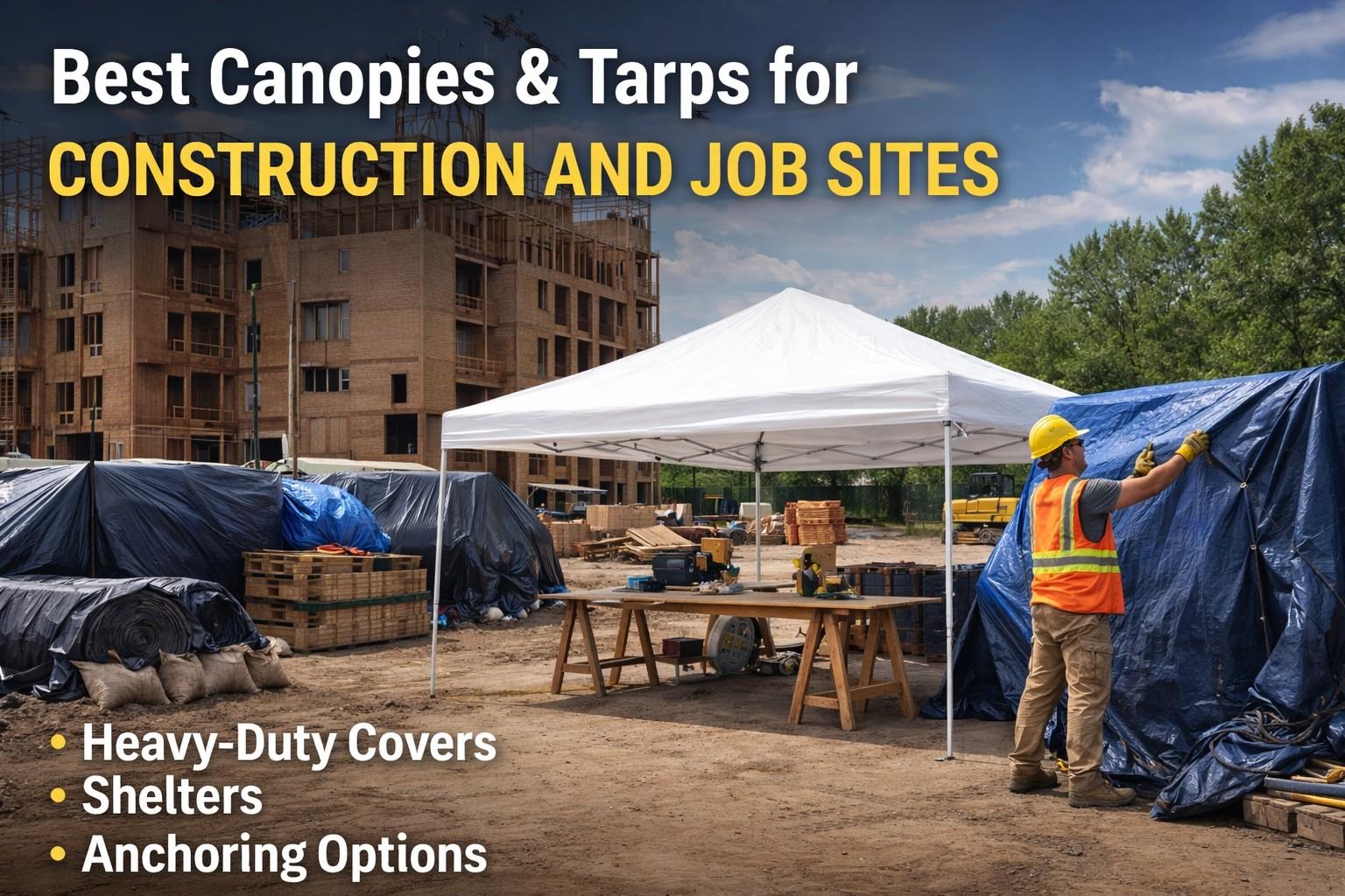 Best Canopies & Tarps for Construction and Job Sites - Canopies and Tarps