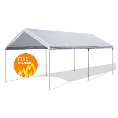 10' x 20' High Peak Canopy with Fire-Retardant Valance Top