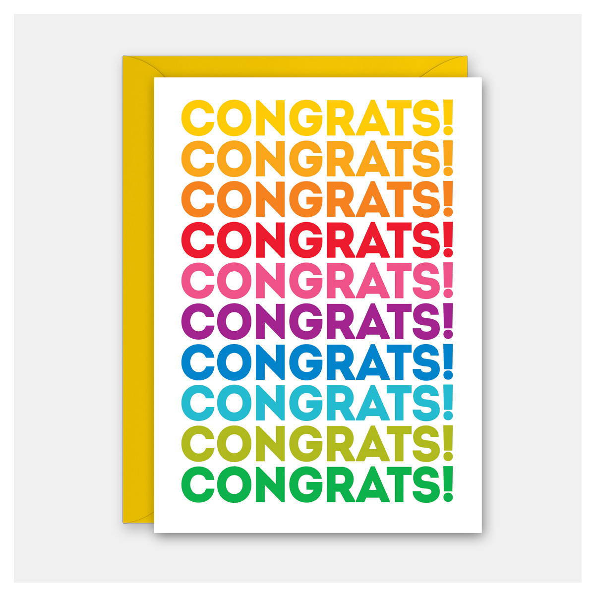 Congrats Repeat | Congratulations Card | Rock Scissor Paper