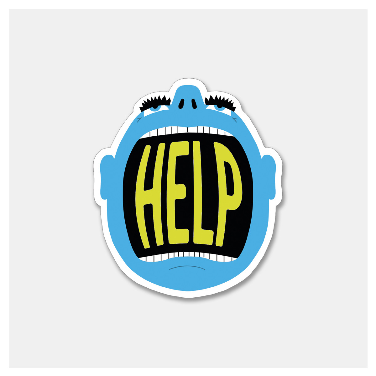 Cry for Help | Vinyl Sticker | Rock Scissor Paper