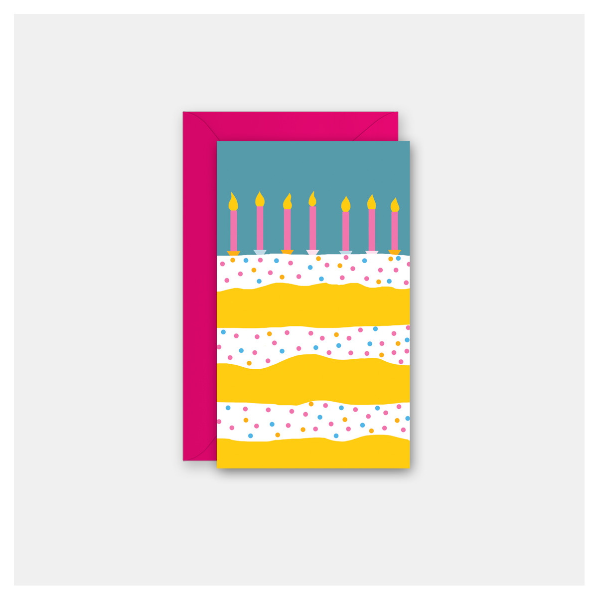 Big Layer Cake | Set of 4 Enclosure Cards | Rock Scissor Paper
