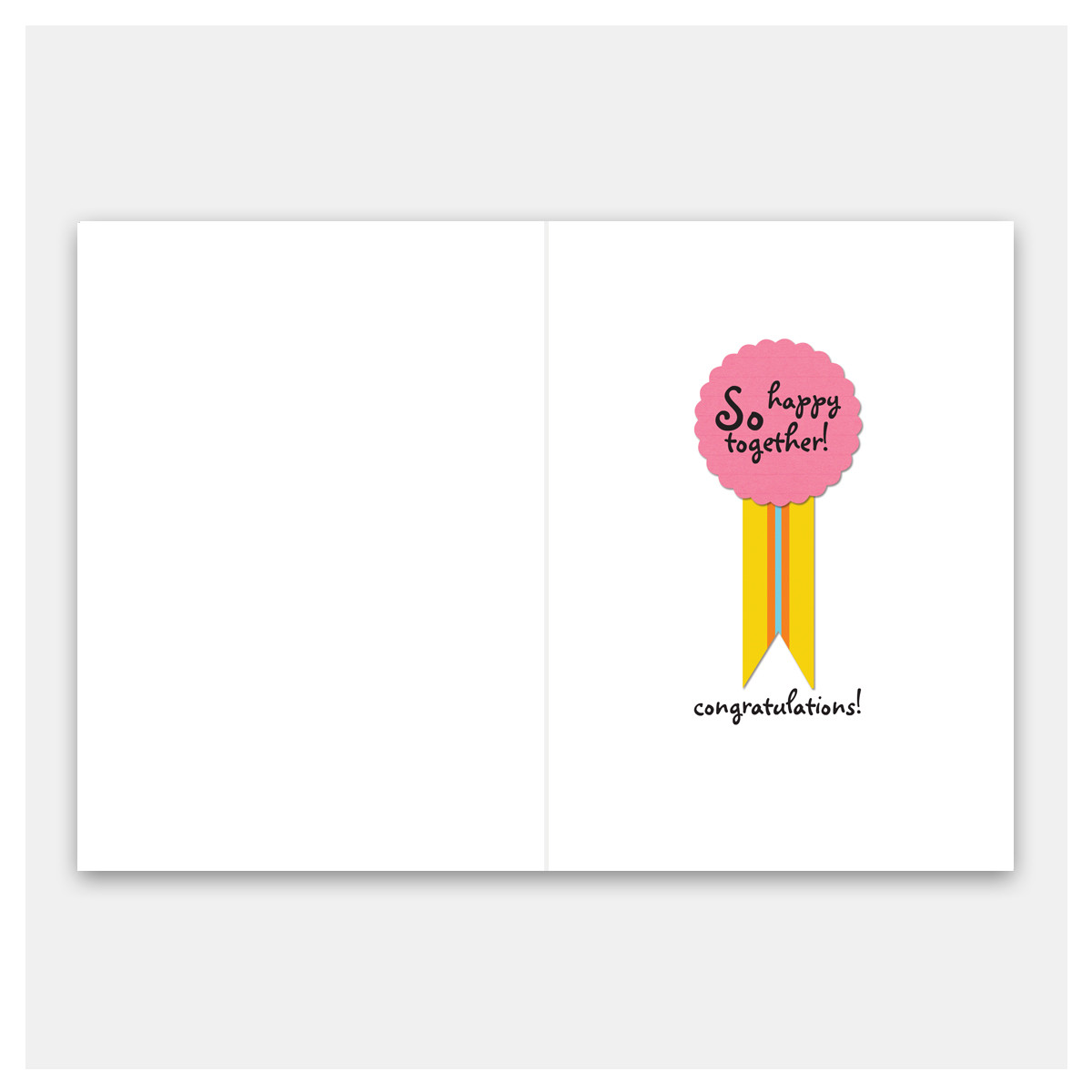 Cursive Couple | Wedding Card | Rock Scissor Paper