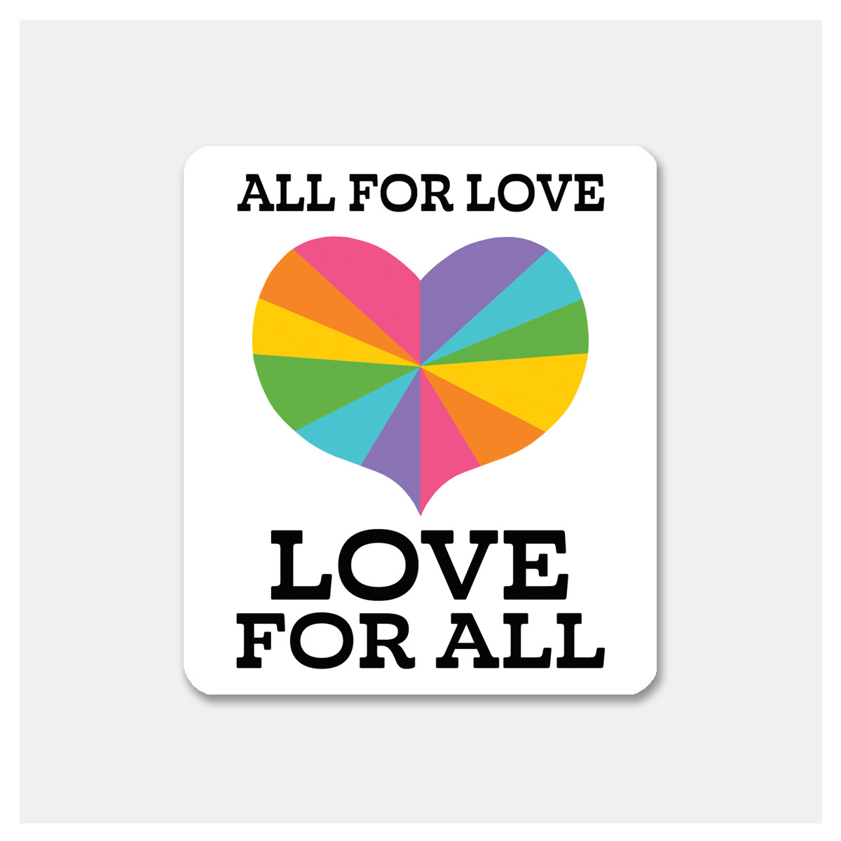 All for Love | Vinyl Sticker | Rock Scissor Paper